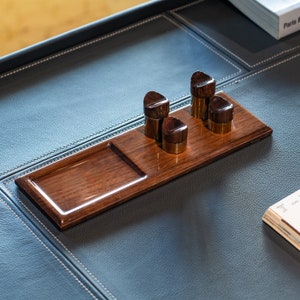 Handcrafted Wood Pen & Ink Stand: Desk Organizer, Collector Gift - Etsy