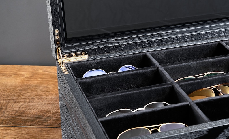 Handmade wooden Eyeglasses box Eyeglass display case | Etsy