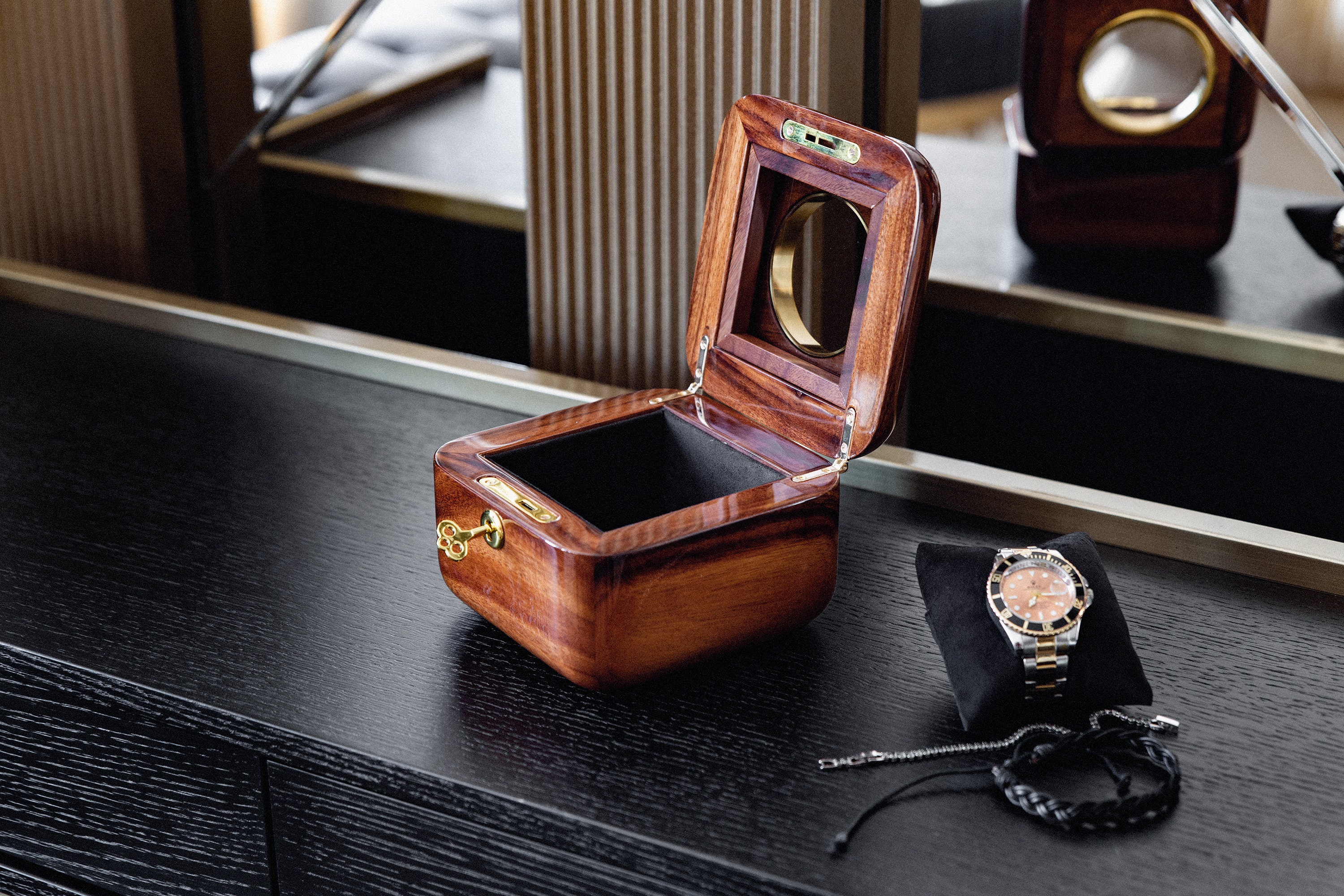 Acacia Wood Watch Case: Luxury Single Watch Organizer - Etsy