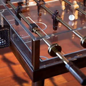 Handmade Walnut & Plexiglass Foosball Table: Luxury Home Decor - Etsy