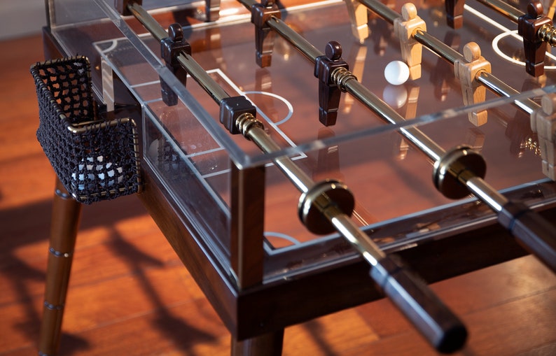 Handmade Walnut & Plexiglass Foosball Table: Luxury Home Decor - Etsy