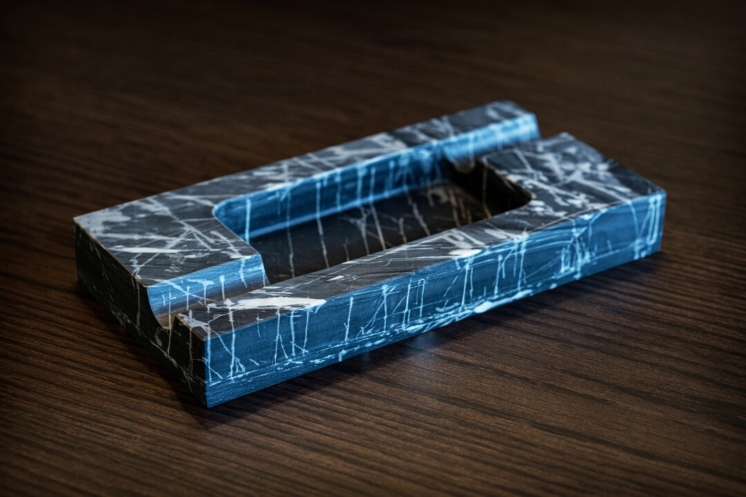 Black and White Marble Cigar Tray, Cigar Ashtray, Cigar Gift for Men ...
