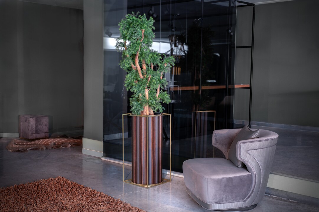 Unique Flower Pots Large, Satin Brass, Luxury Planter Pod, Flowerpots ...