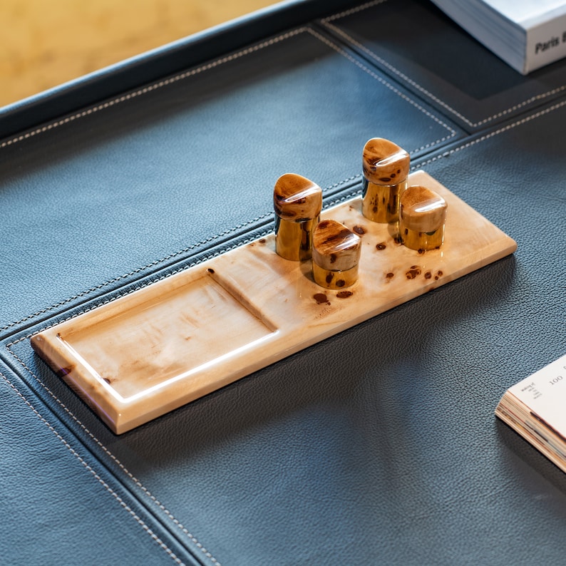 Handcrafted Wood Pen & Ink Stand: Desk Organizer, Collector Gift - Etsy