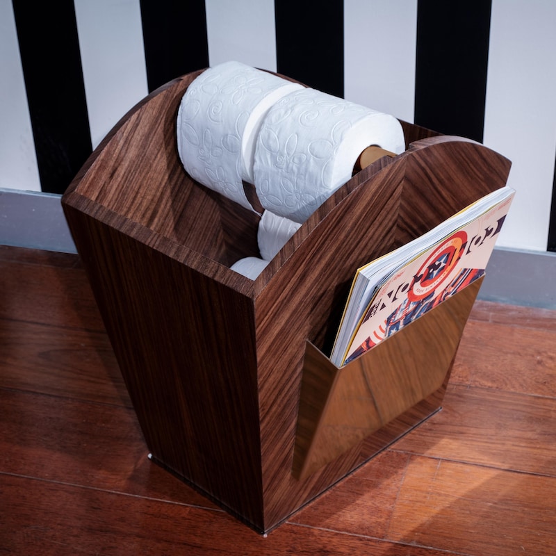 Toilet Paper Magazine Rack - Etsy