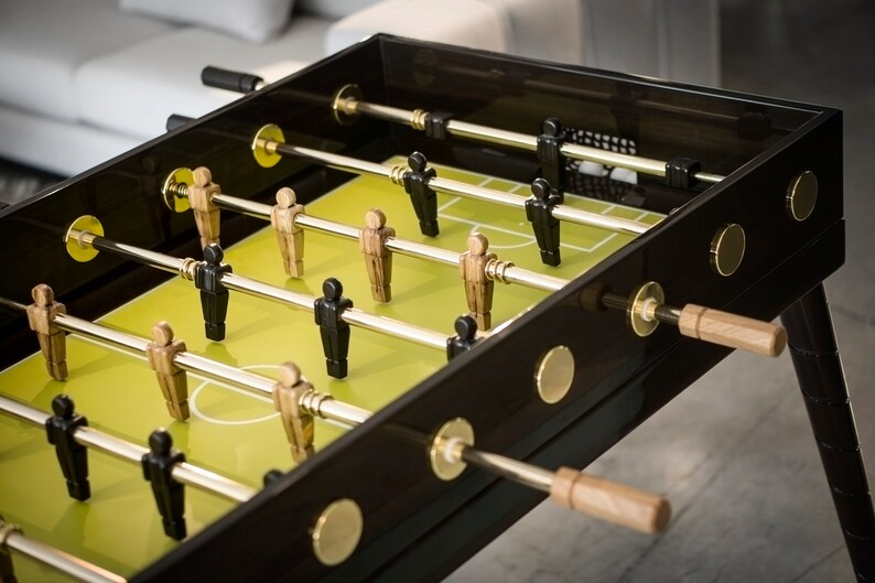 Handmade Eucalyptus Foosball Table: Solid Walnut & Oak Players - Etsy