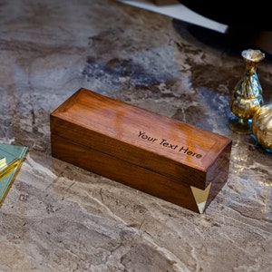 Walnut Wine Boxes With Personalized Tops – Magnetic Seal, Nubuck ...