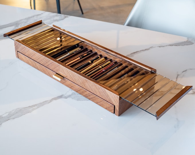 Pen Display Case for 40 Fountain Pen, Collection Storage Case, Custom ...