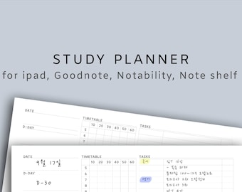 Korean Study Planner - Etsy