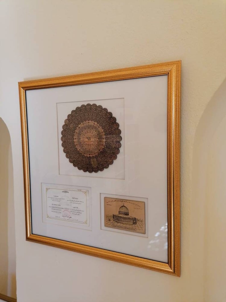 ALAQSA GOLD FRAME Aqsa Mosque Frame Luxurious Gold Frame - Etsy