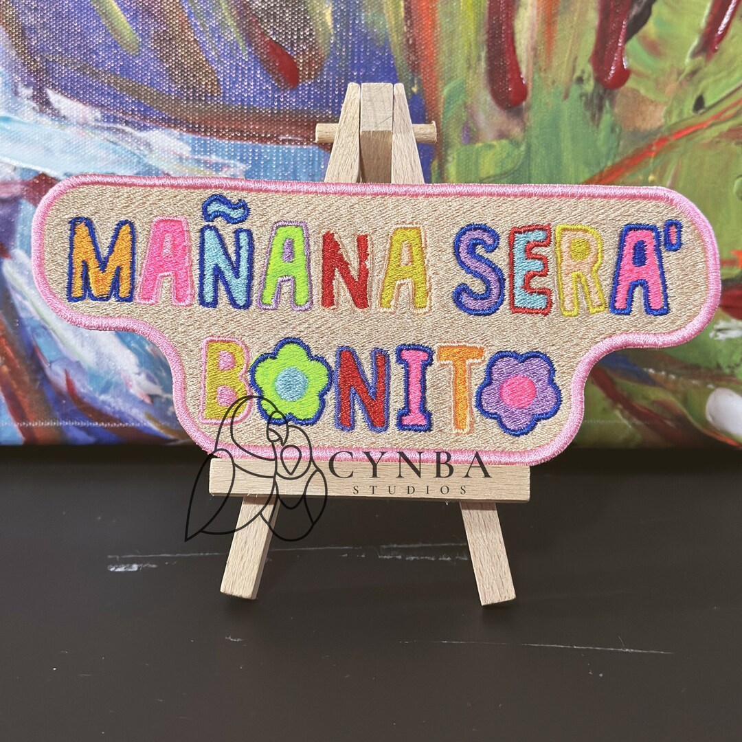 Bonita Reggaetón Iron-on Patch| KG Embroidered Patch| Colombian Iron on ...