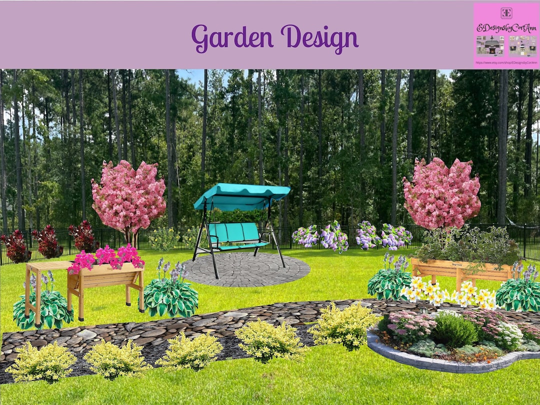 Garden Design|custom Design|outdoor Garden|custom Garden Design - Etsy