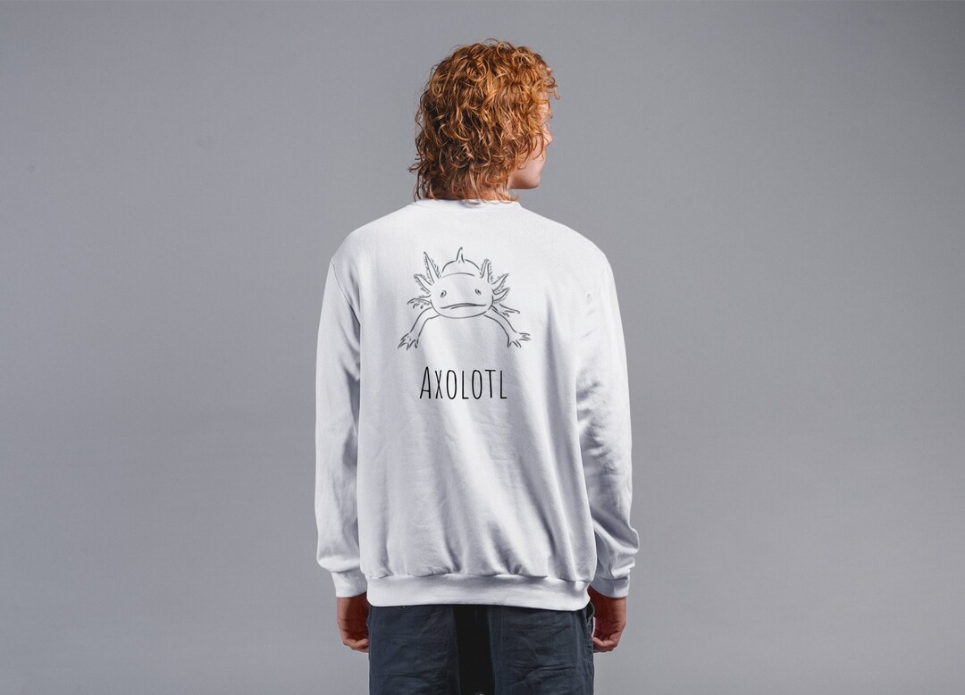 Axolotl Sweater - Axolotl - White Unisex Crewneck Sweater - Gift for ...