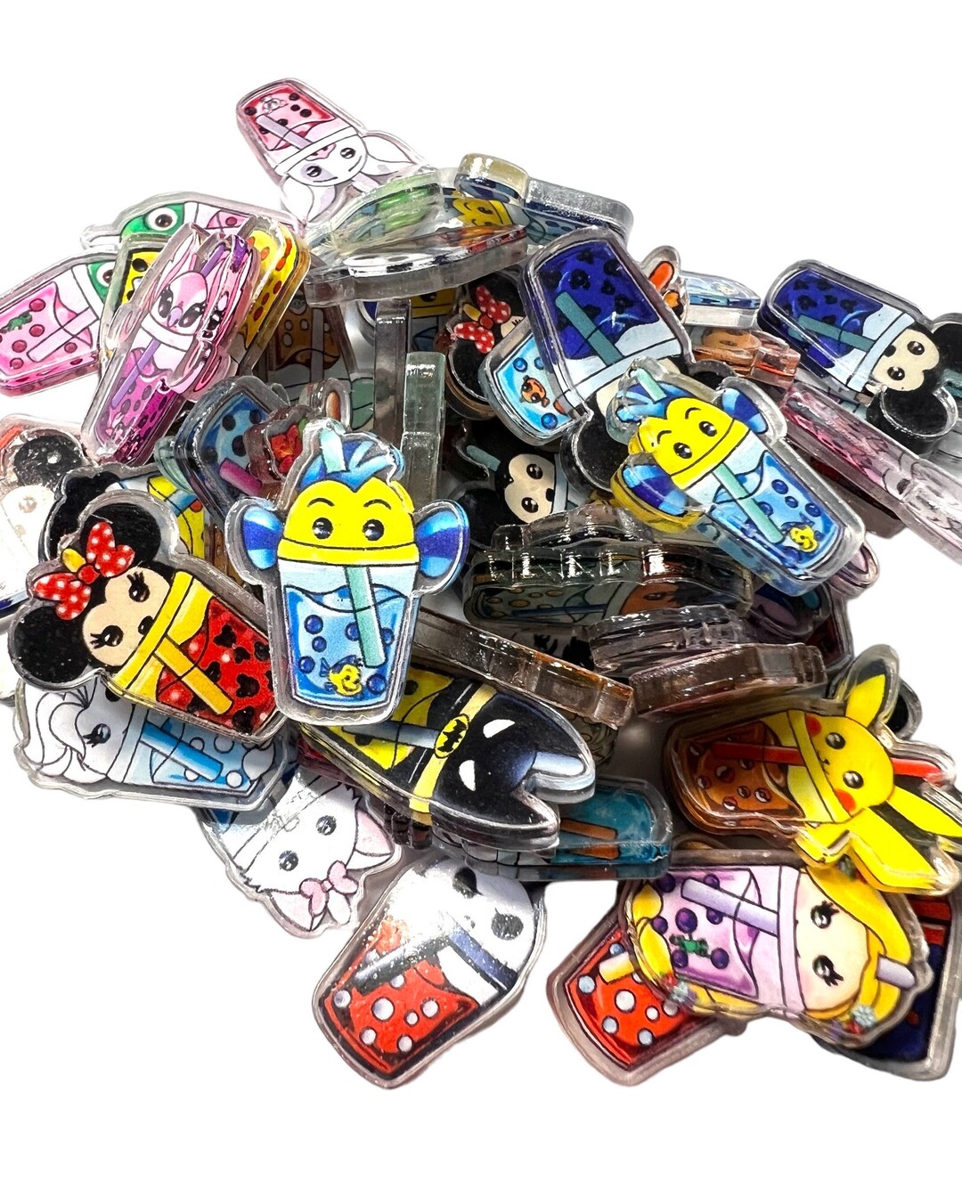 Boba Tea Characters DIY Acrylics for Charms Acrylics for Phone Grips ...