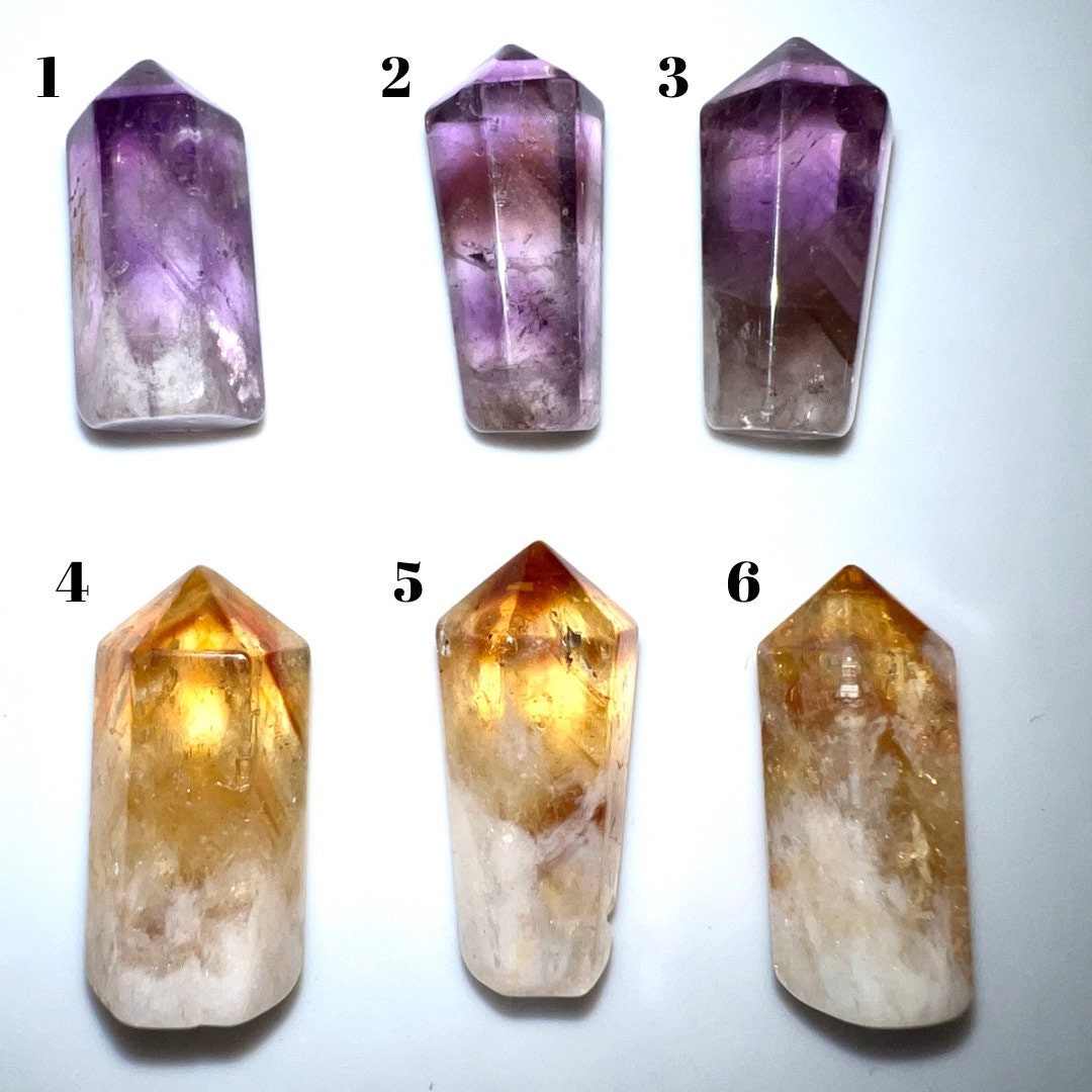 Citrine Natural Stone Mini Obelisks - Etsy