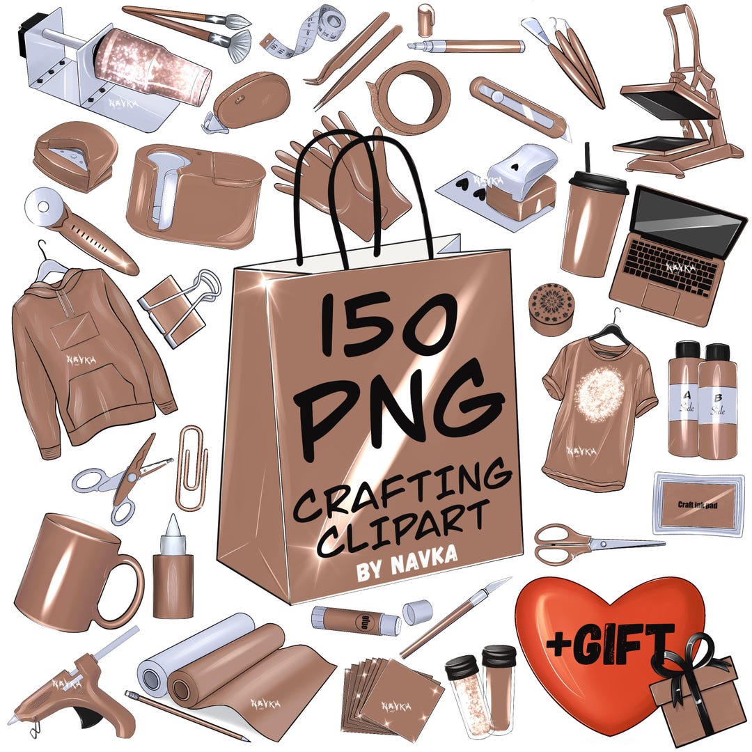 Craft Tools PNG Clipart, DIY Crafting Supplies, Digital Download - Etsy