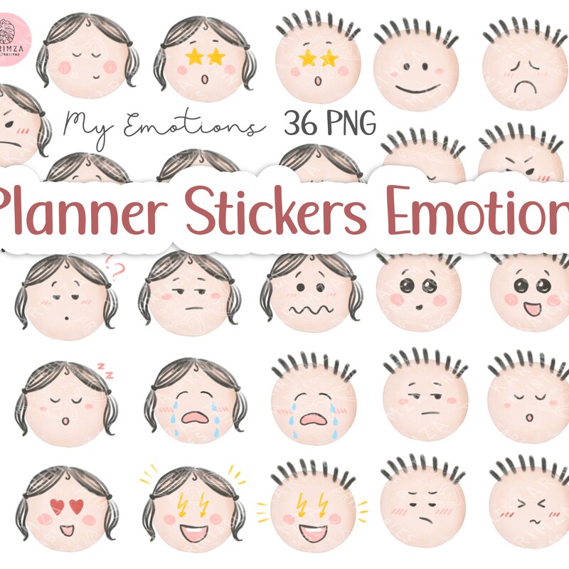 Emotions Clip Art - Etsy