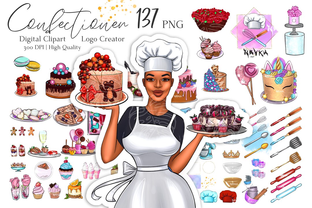 Sweets Clipart by Navka, Candyland Clipart, Candy Shop Clipart, Bakery ...