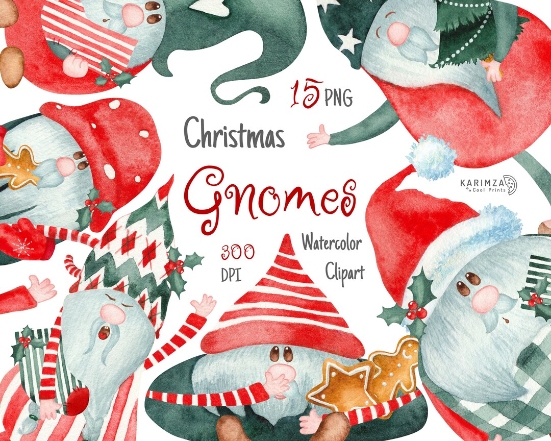 Christmas Gnomes Png Gnome Clipart Christmas - Etsy