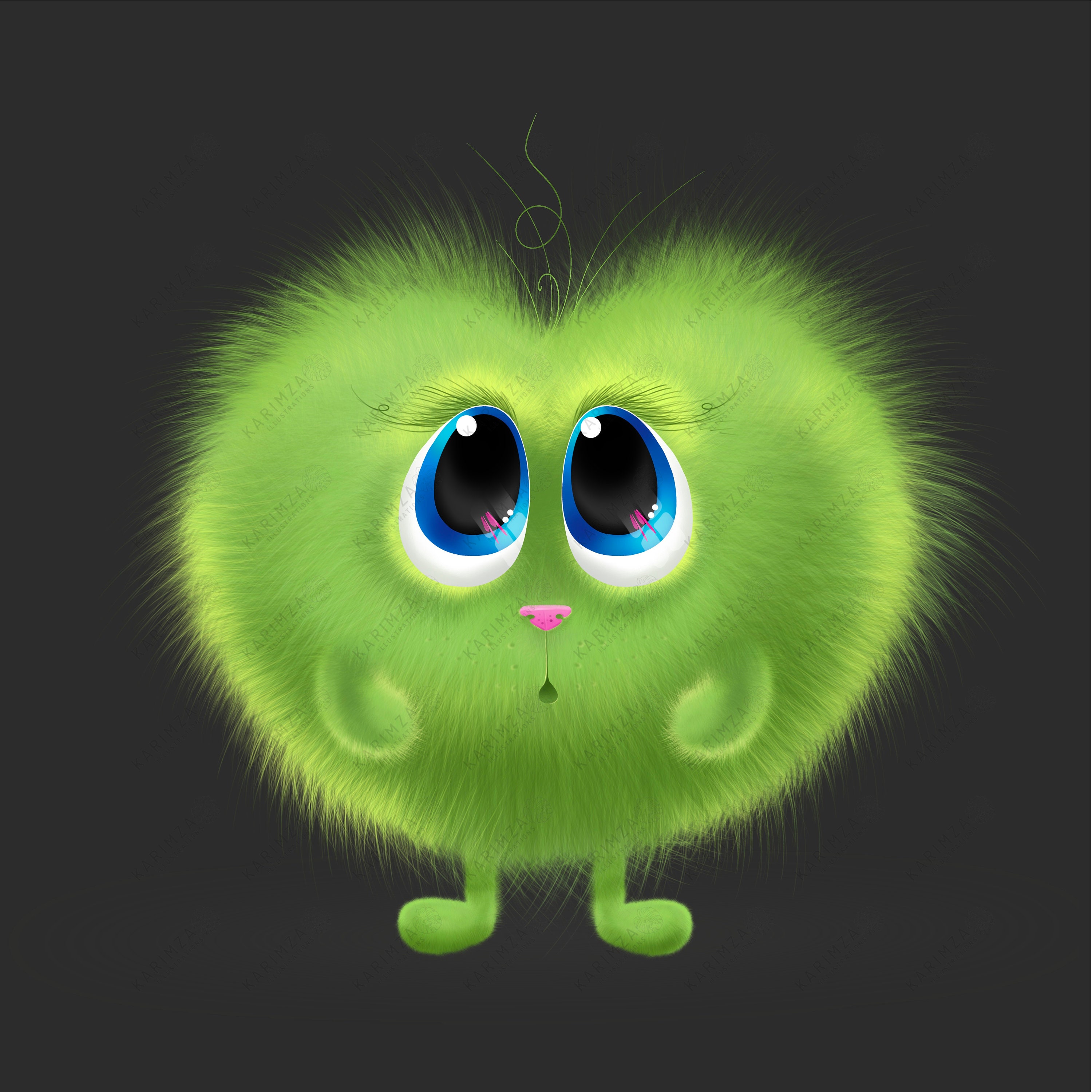 Cute Monster Clipart for Commercial Use - Etsy