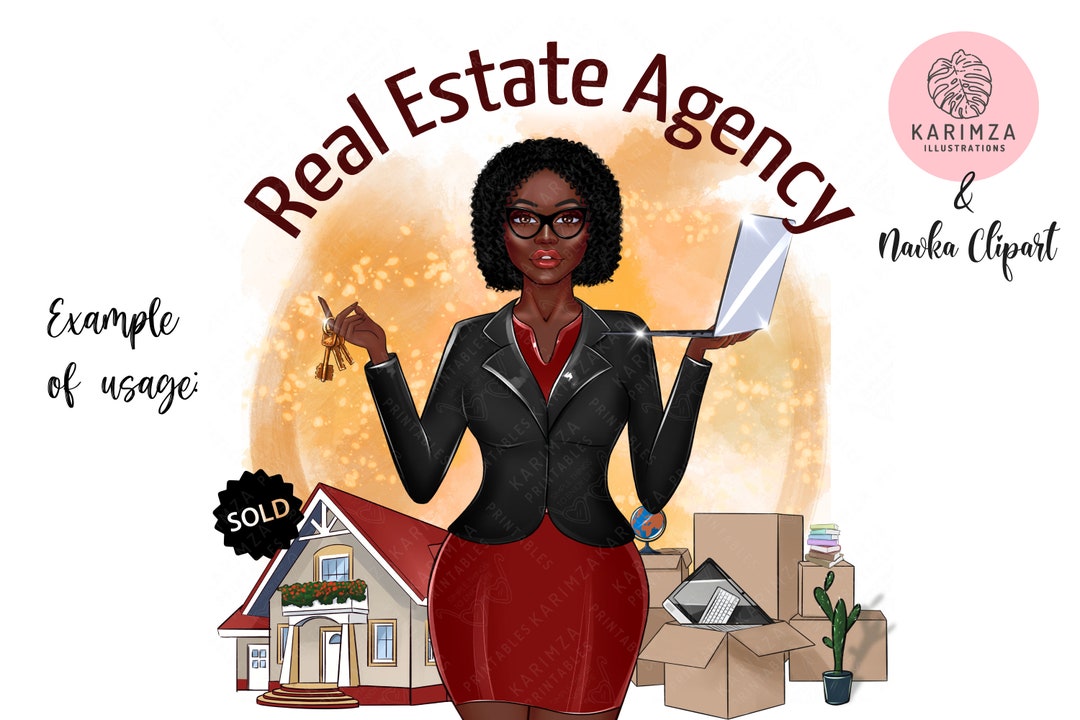 REALTOR Clipart by Navka, Real Estate Queen Logo Clipart, Realtor Logo ...