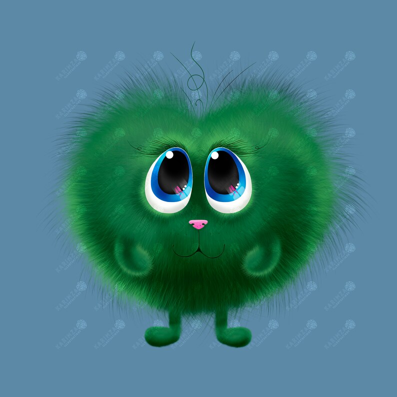 Cute Monster Clipart Rainbow Baby Shower Clip Art for - Etsy