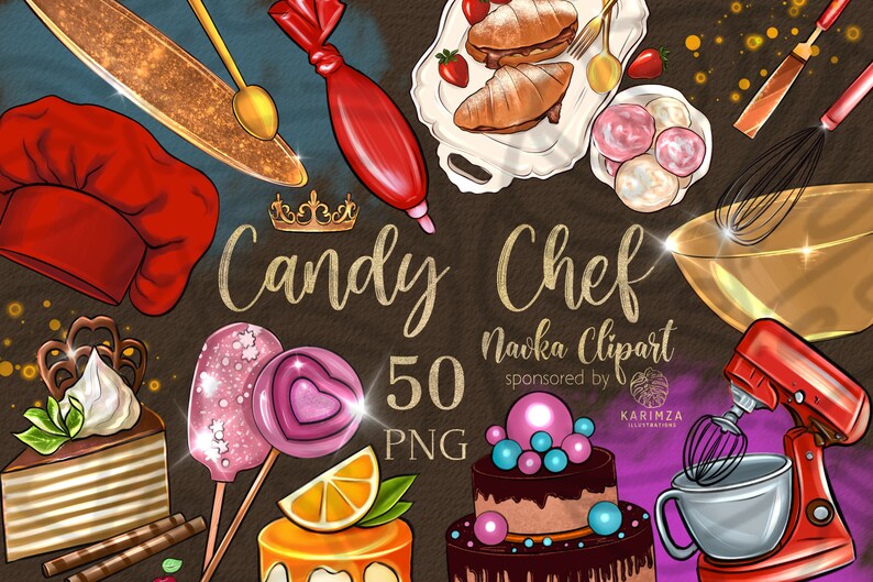 Baking Clipart PNG by Navka Bakery LOGO Creator Confectioner Clip Art ...