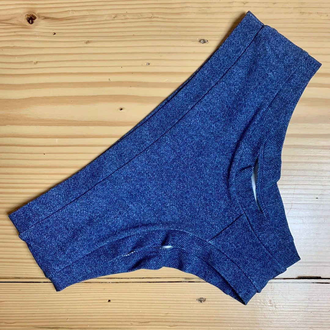 Anna Pole Dance Panty in Denim Look - Etsy