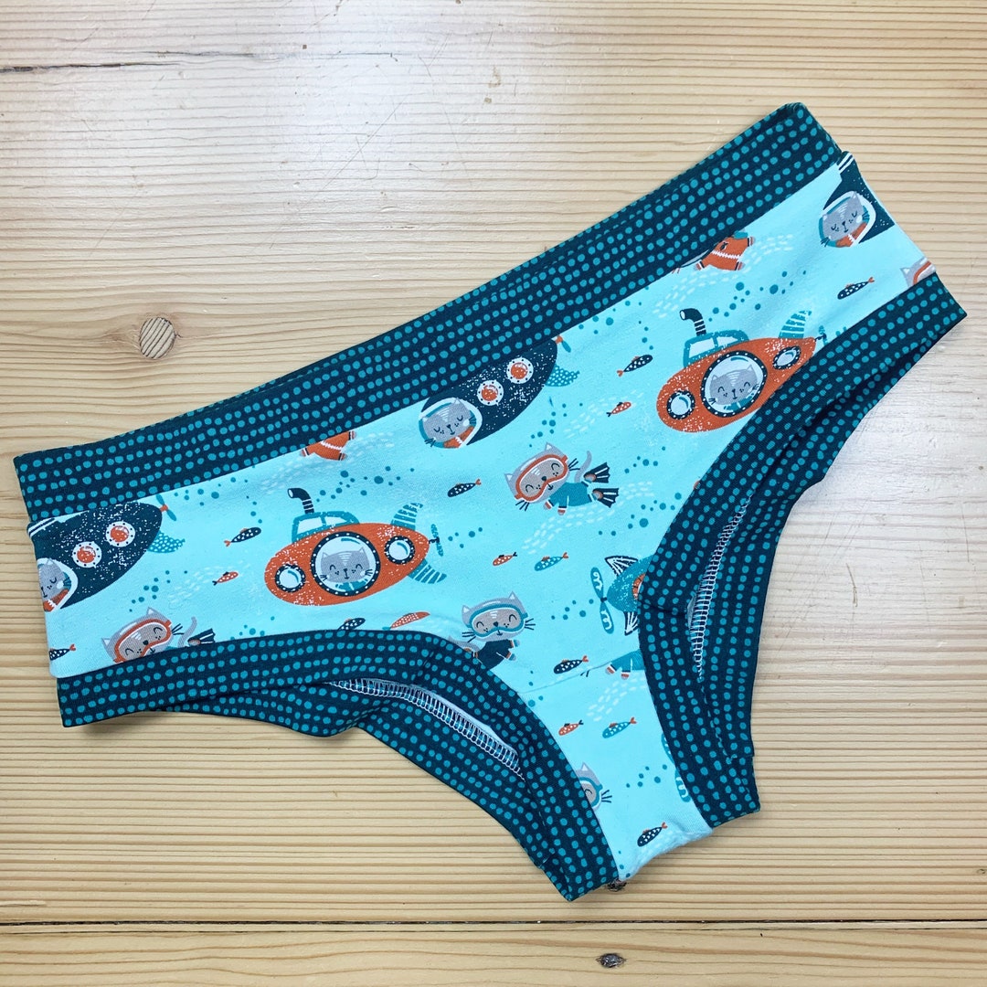 Anna Pole Dance Panty With Underwater Cat Motif - Etsy