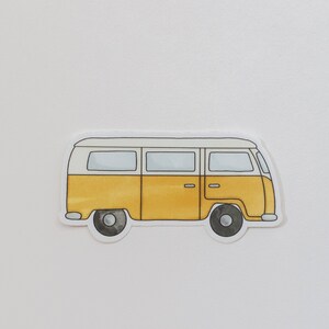 The Little Yellow Bus Sticker | Hydroflask Sticker | Happy Sticker - Etsy