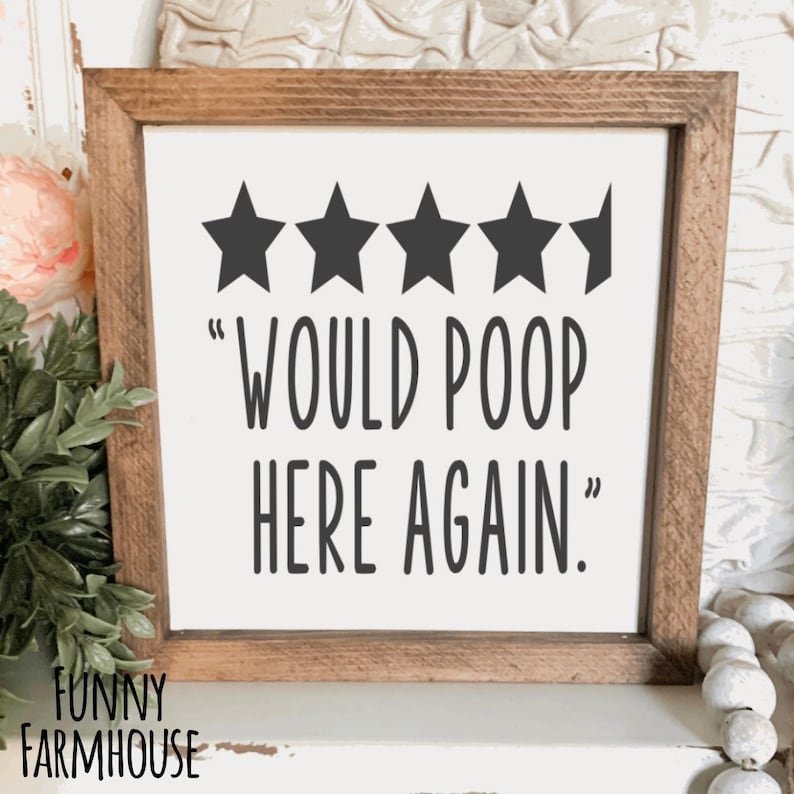 Wood Poop Here Again Bathroom Sign Funny Bathroom Decor - Etsy