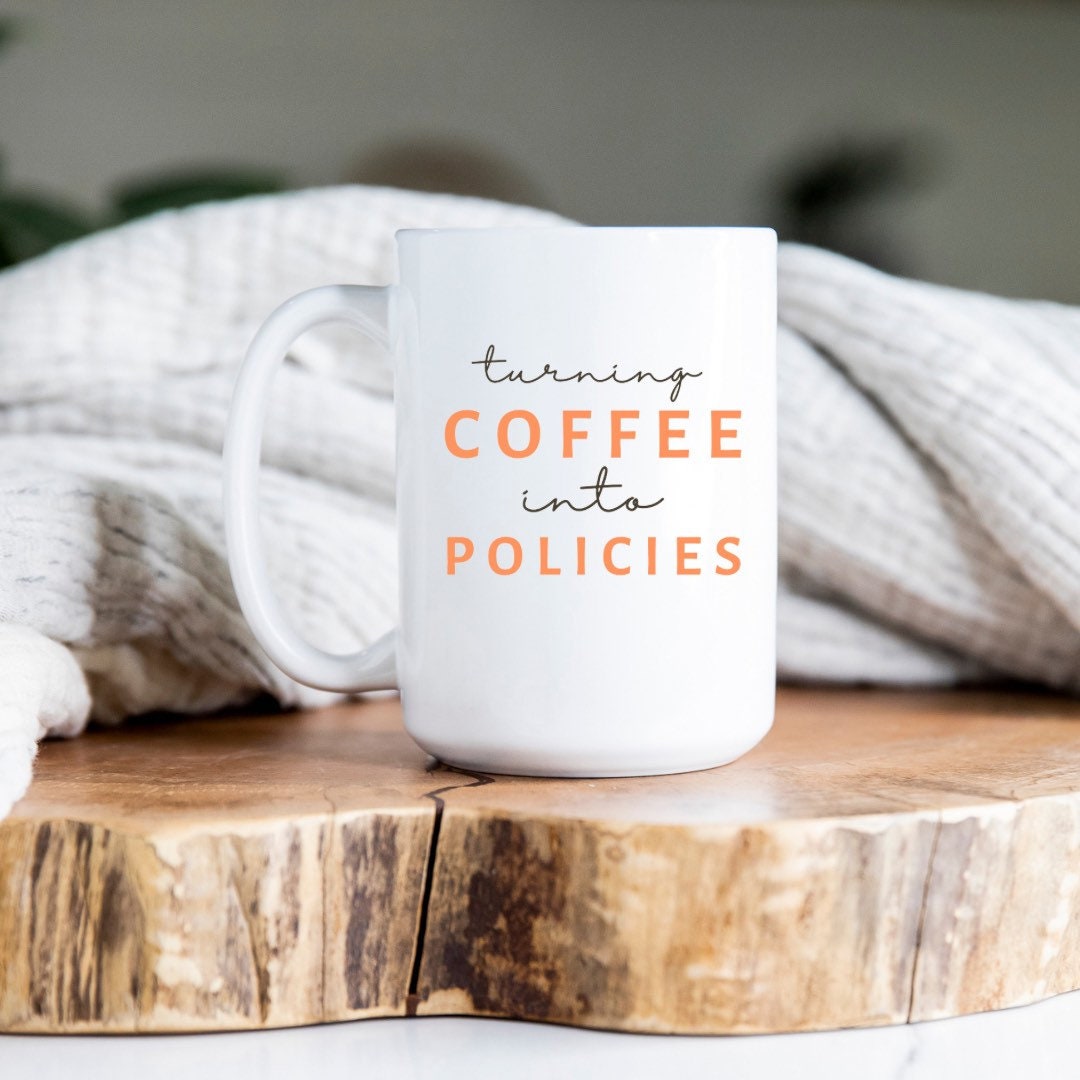 Turning Coffee Into Policies, Insurance Agent Mug, Insurance Broker Mug ...
