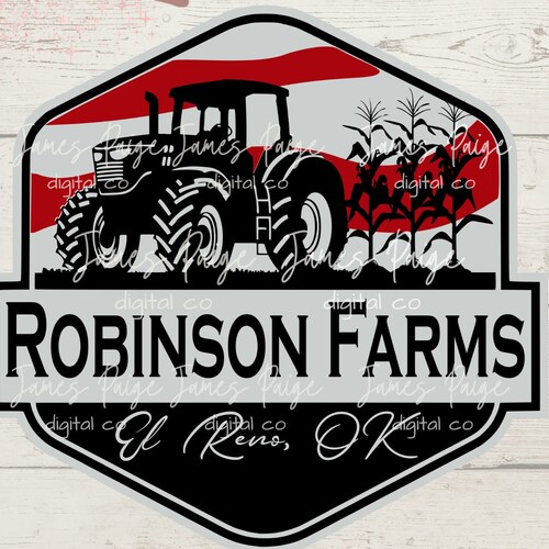 Custom Farm Logo SVG Personalized Farm File TRACTOR - Etsy
