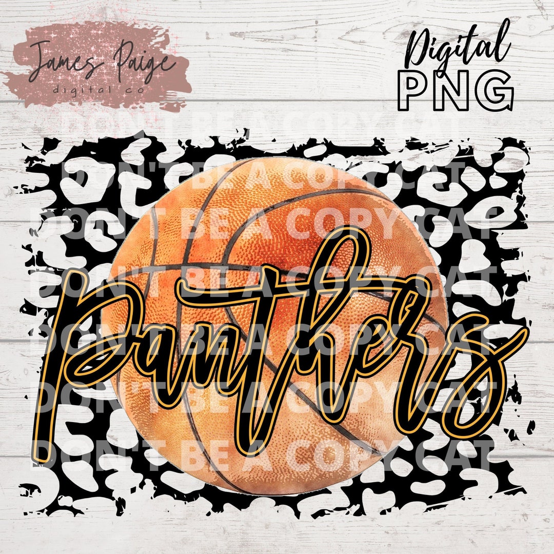 Basketball Leopard Print PNG | Sublimation | Panthers Basketball ...