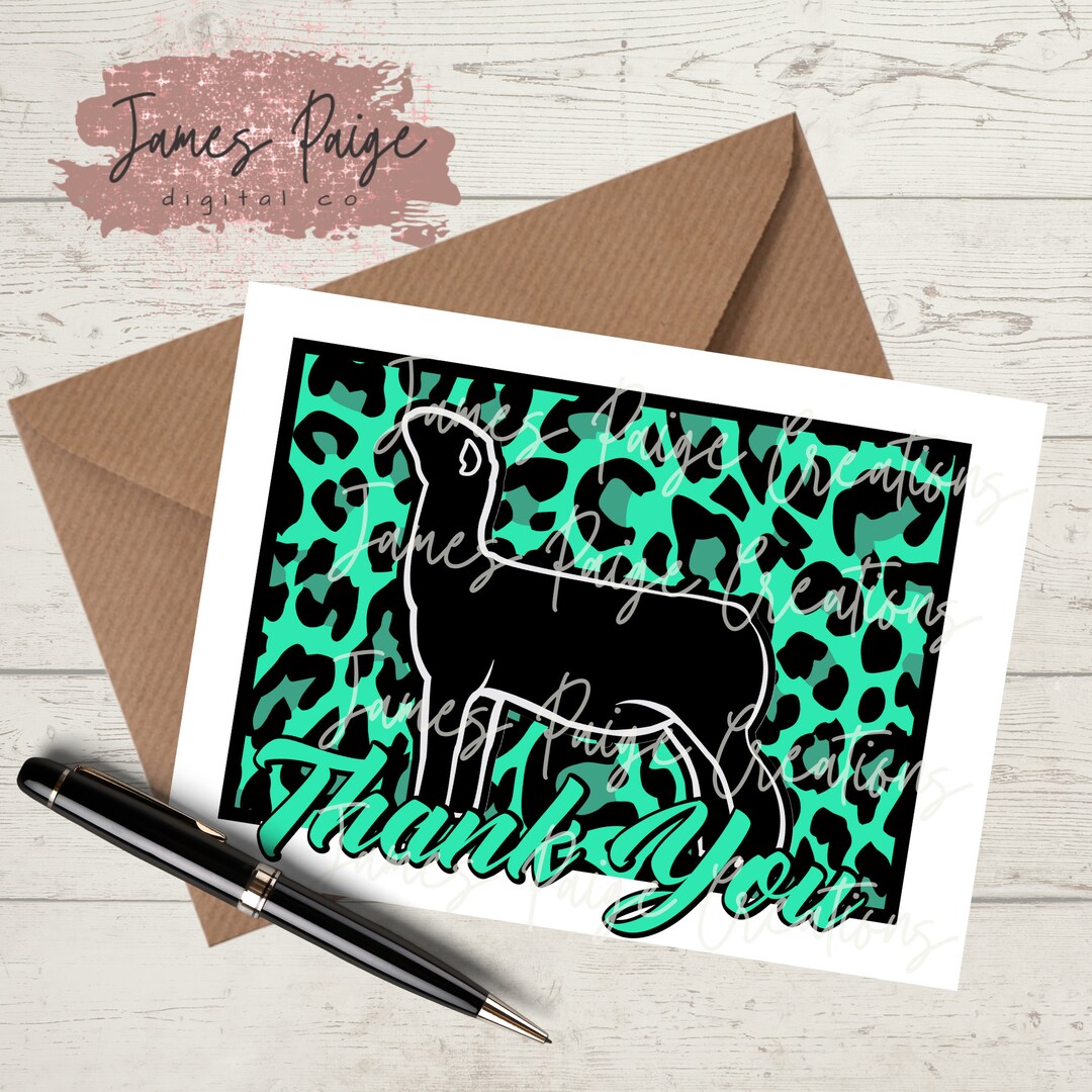 Thank You Note Digital File | Show Lamb Thank You | Show Lamb Design ...