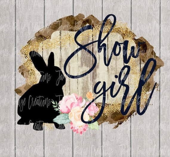 Show Girl With RABBIT Digital File sublimationshow Rabbit | Etsy