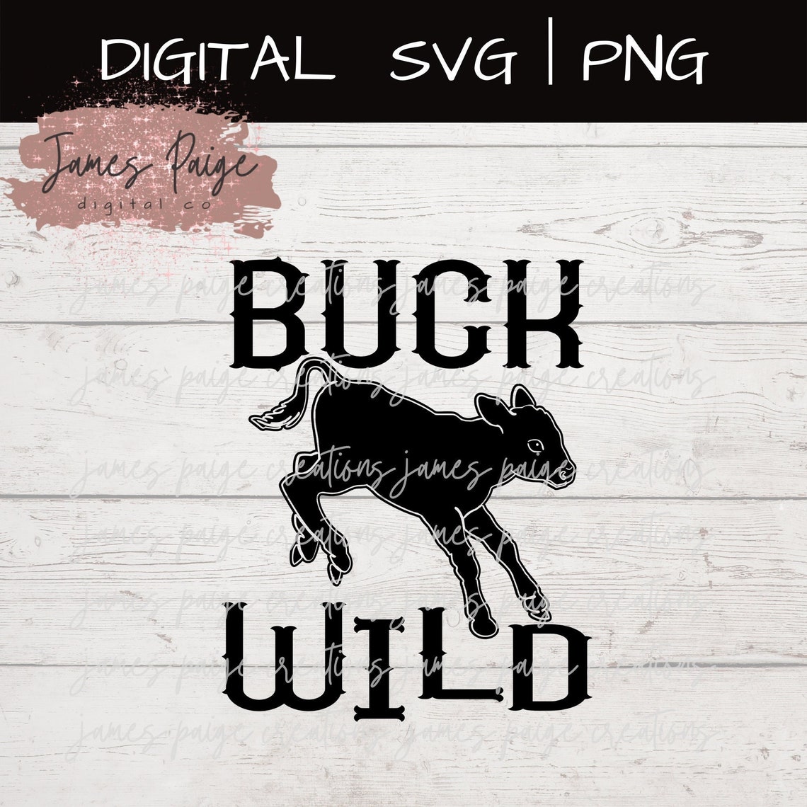 Buck Wild SVG File Farm Baby SVG Digital Cut File for - Etsy