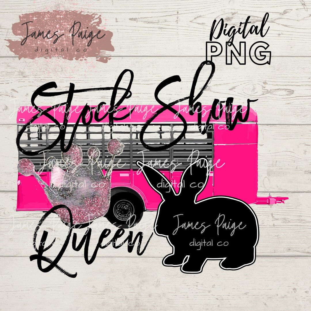 Stock Show RABBIT Digital File |sublimation| Show Rabbit Design, 4H and ...