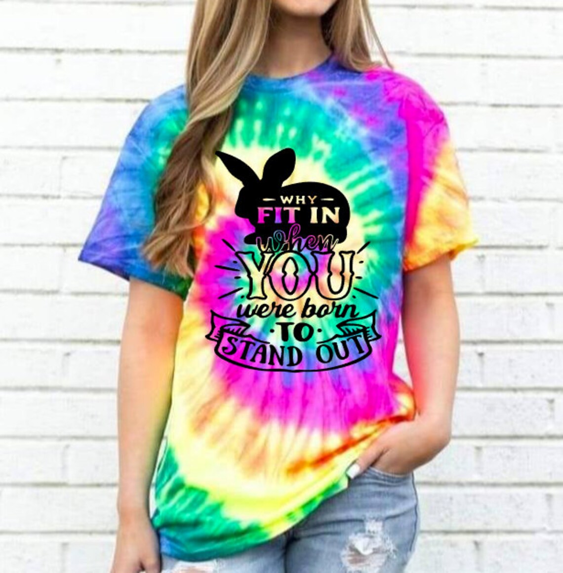 Why Fit in RABBIT Digital File Cut File Show Rabbit Design - Etsy
