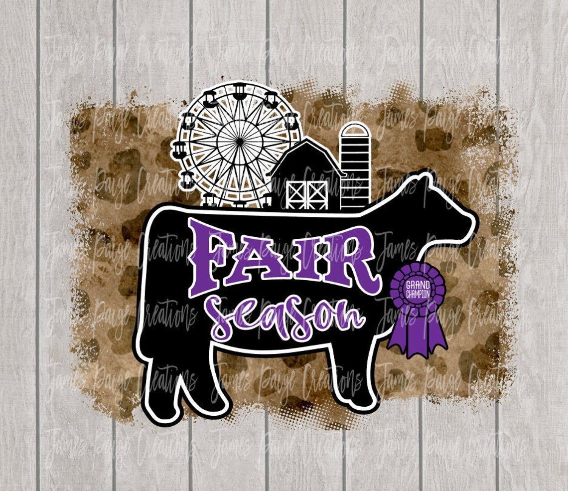 FAIR SEASON HEIFER Digital File | Sublimation | Show Heifer Design ...
