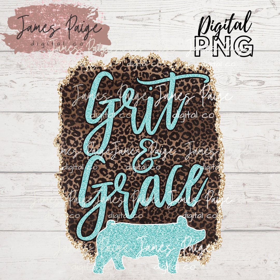 STOCK Show PNG | Sublimation | Show Pig Design | Grit and Grace ...