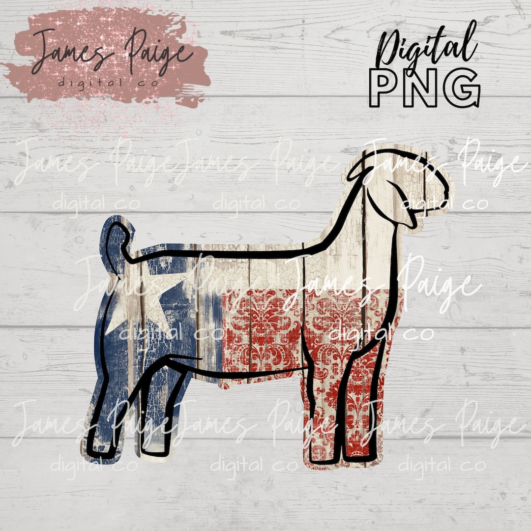 Stock Show Goat Digital File | Show Goat Png| Show Goat Design | Goat ...