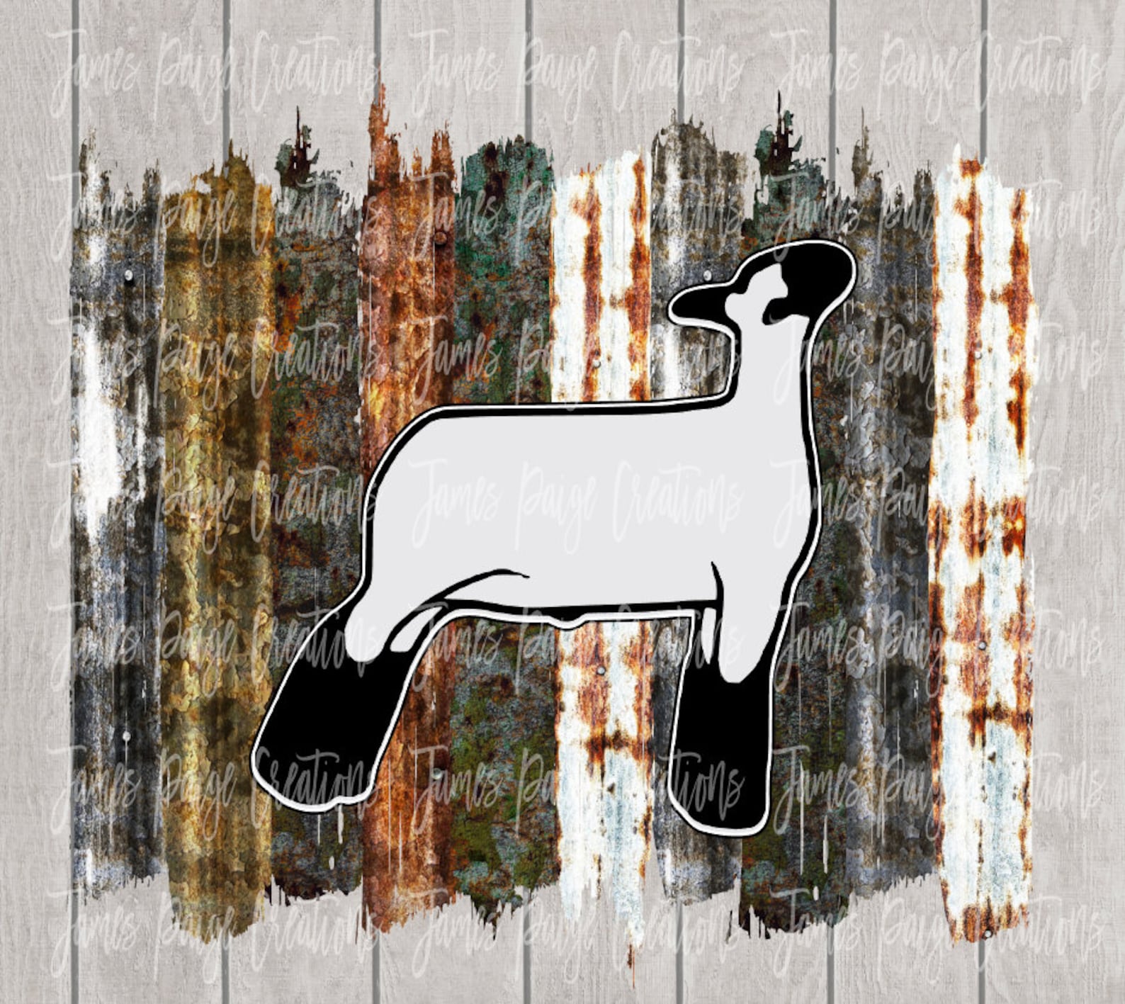 LAMB Digital File | Sublimation | Show Lamb Design | Lamb Transfer | 4H ...