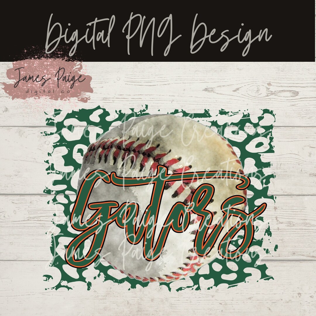 Baseball Leopard Print PNG | Sublimation | Gators Baseball | Baseball T ...