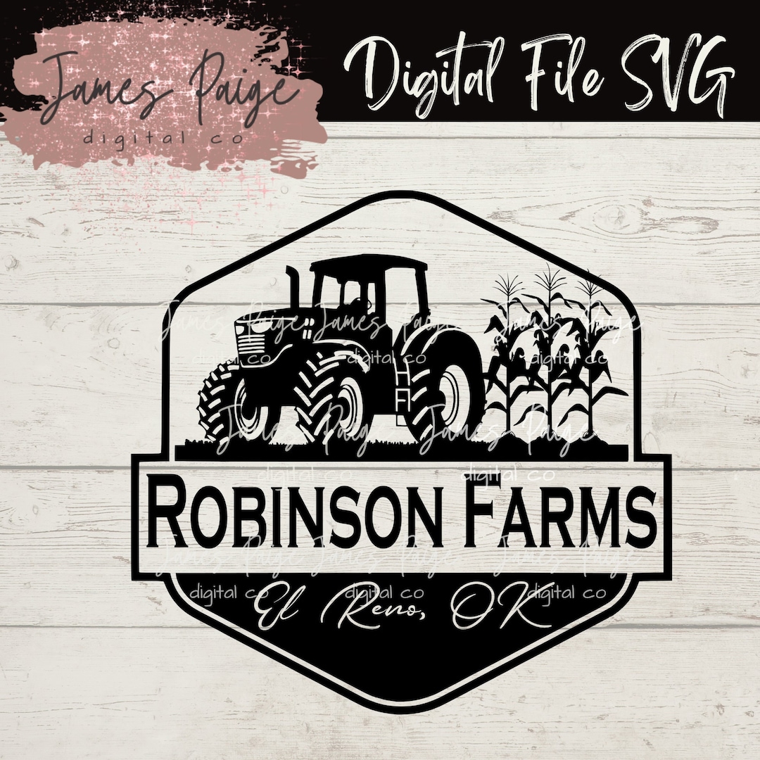 Custom Farm Logo SVG | Personalized Farm File | TRACTOR | Custom Logo ...