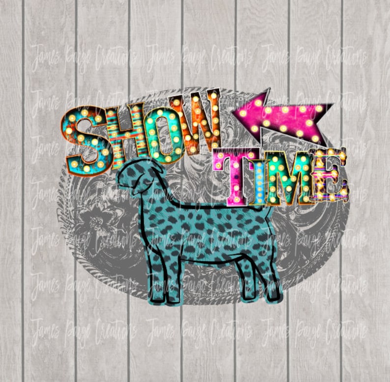 Show GOAT Digital File for Sublimation | Show Goat Design | Goat ...