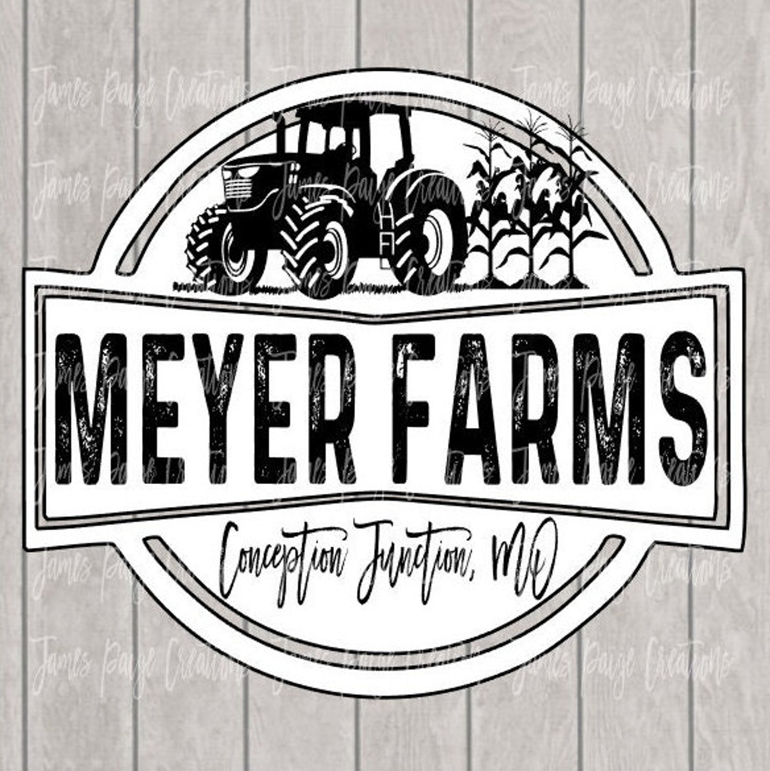 Custom Farm Logo PNG | Personalized Farm File | TRACTOR | Sublimation ...