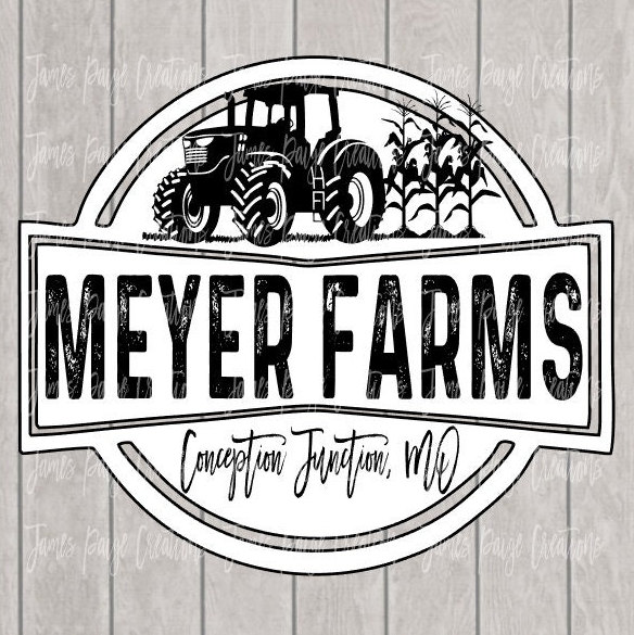 Custom Farm Logo PNG Personalized Farm File TRACTOR - Etsy