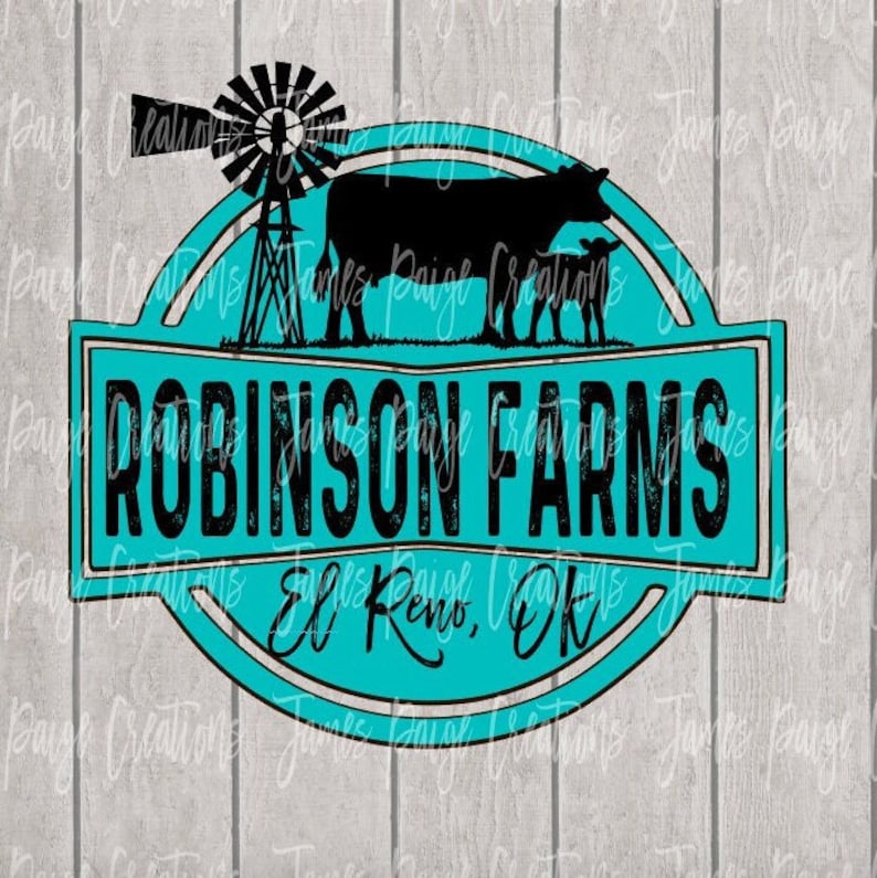Custom Farm Logo PNG Personalized Farm File Sublimation - Etsy