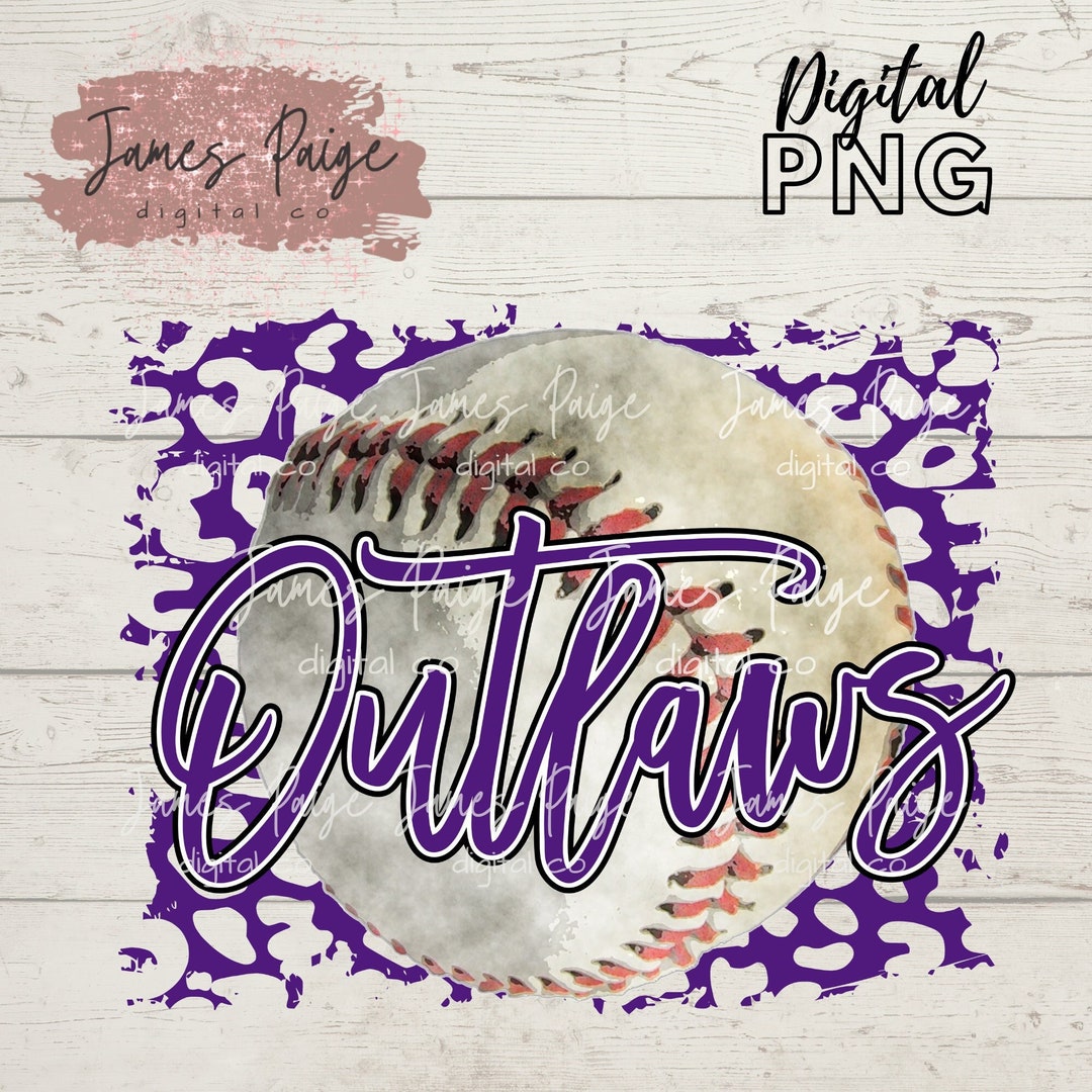 Baseball Leopard Print PNG | Sublimation | Outlaws Baseball | Baseball ...